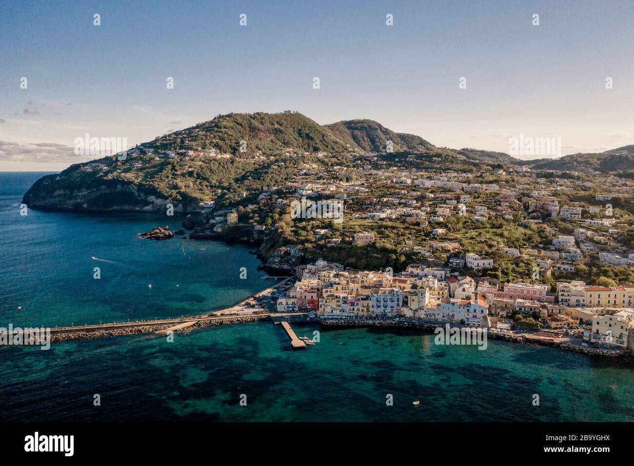 Luftbild, Ischia Porto, Insel Ischia, Kampanien, Italien, Europa ...