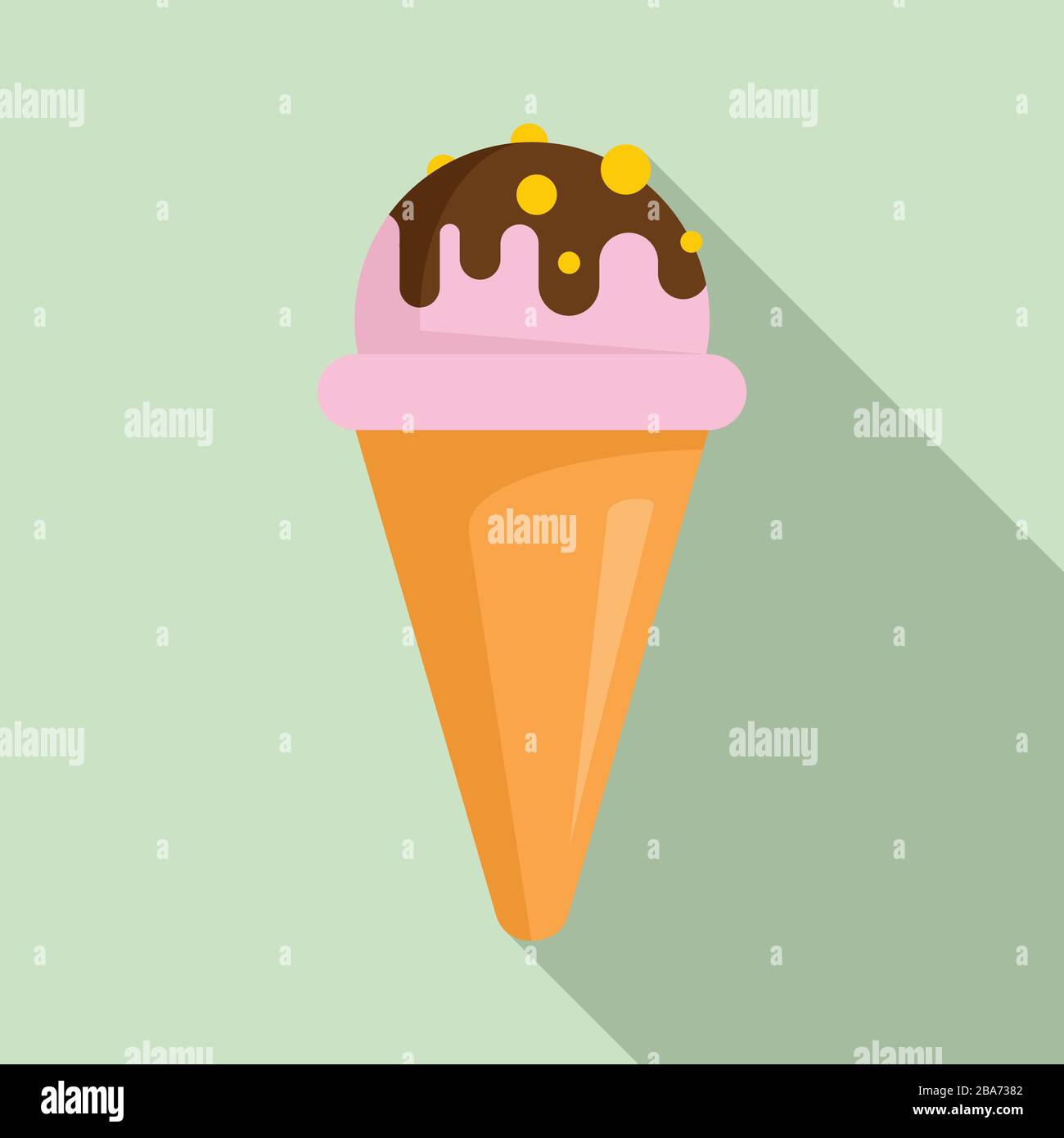 Eis-Symbol. Flache Darstellung von Eis vektor Symbol für Web Design ...