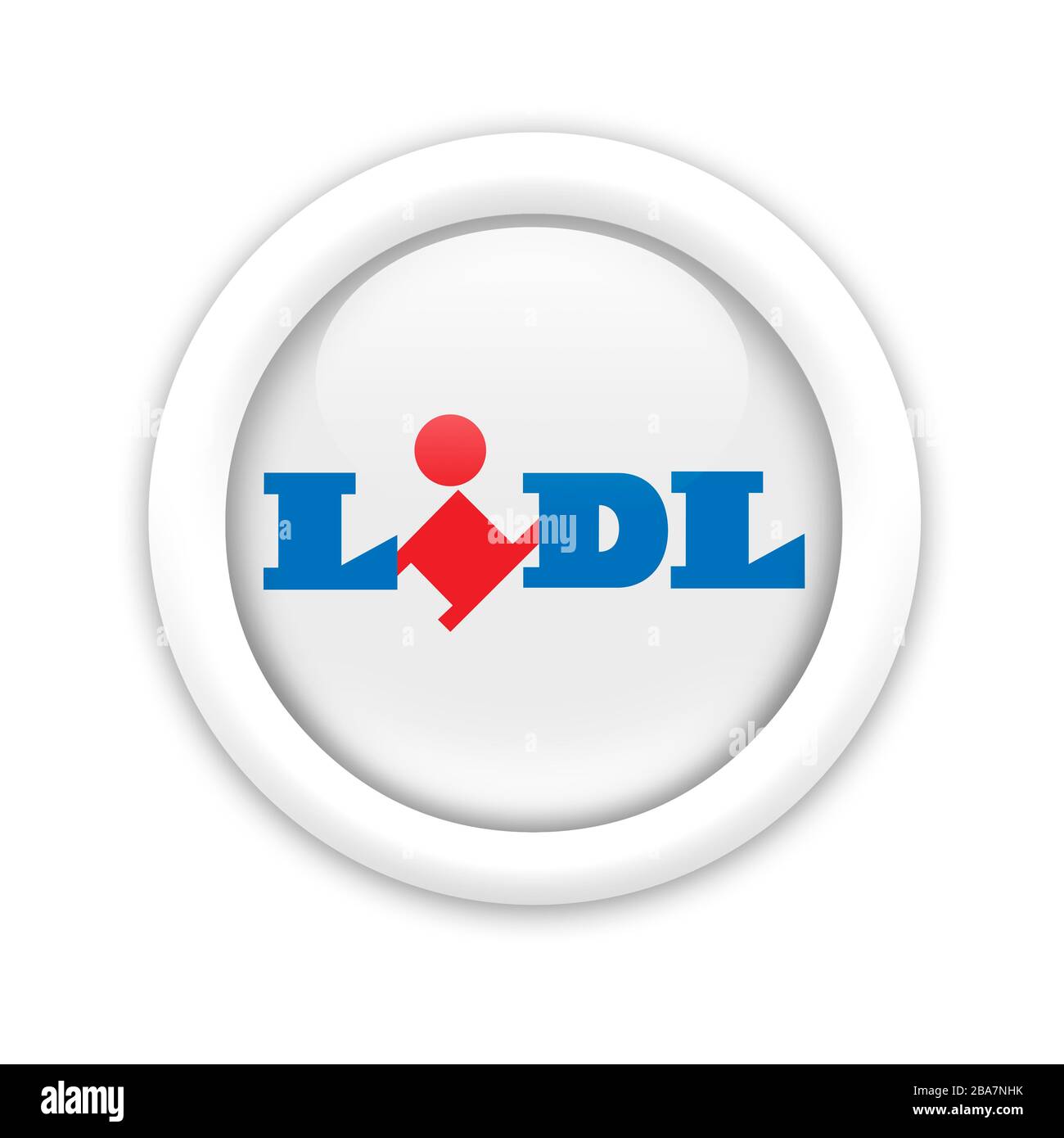 Lidl logo icon Ausgeschnittene Stockfotos und -bilder - Alamy