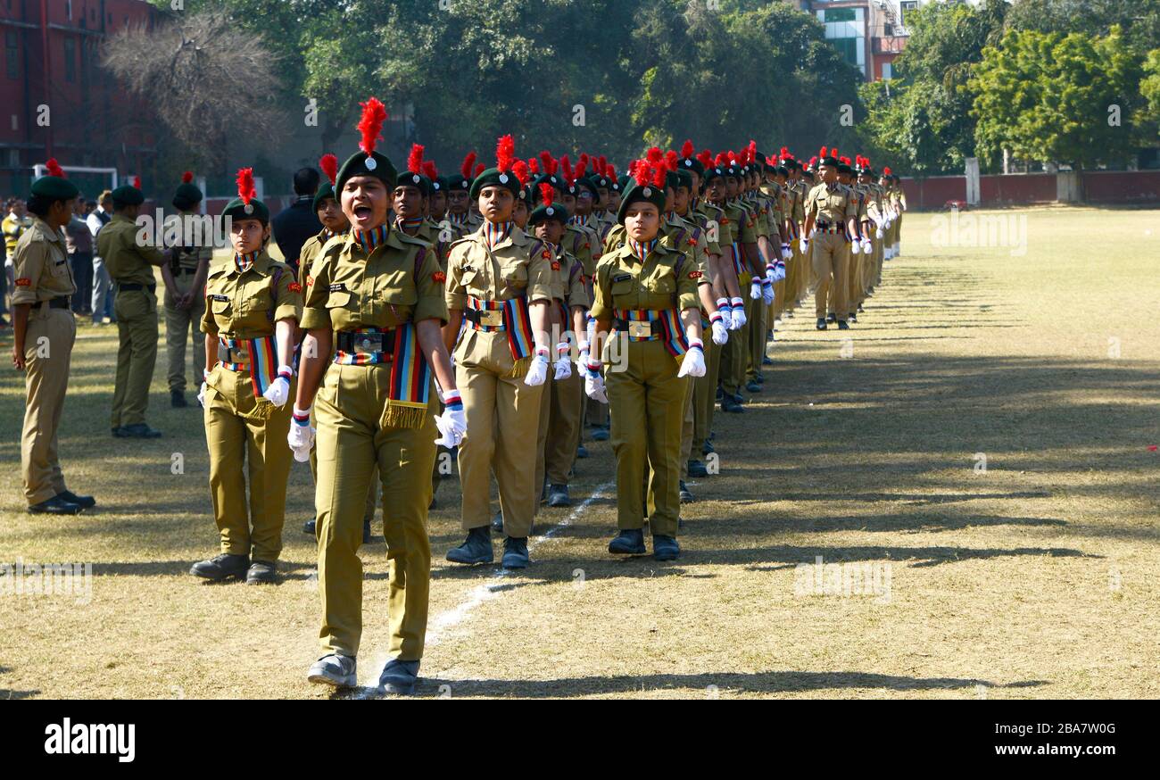 Parade von NCC Cadets Stockfotografie - Alamy