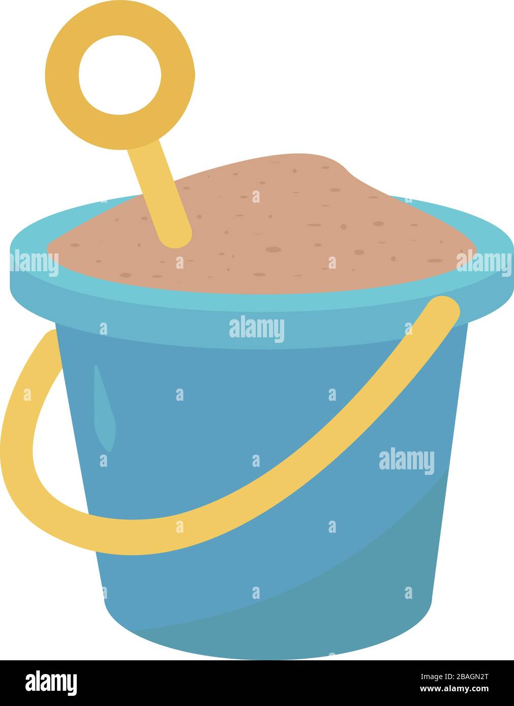 Kind mit eimer strand Stock-Vektorgrafiken kaufen - Alamy