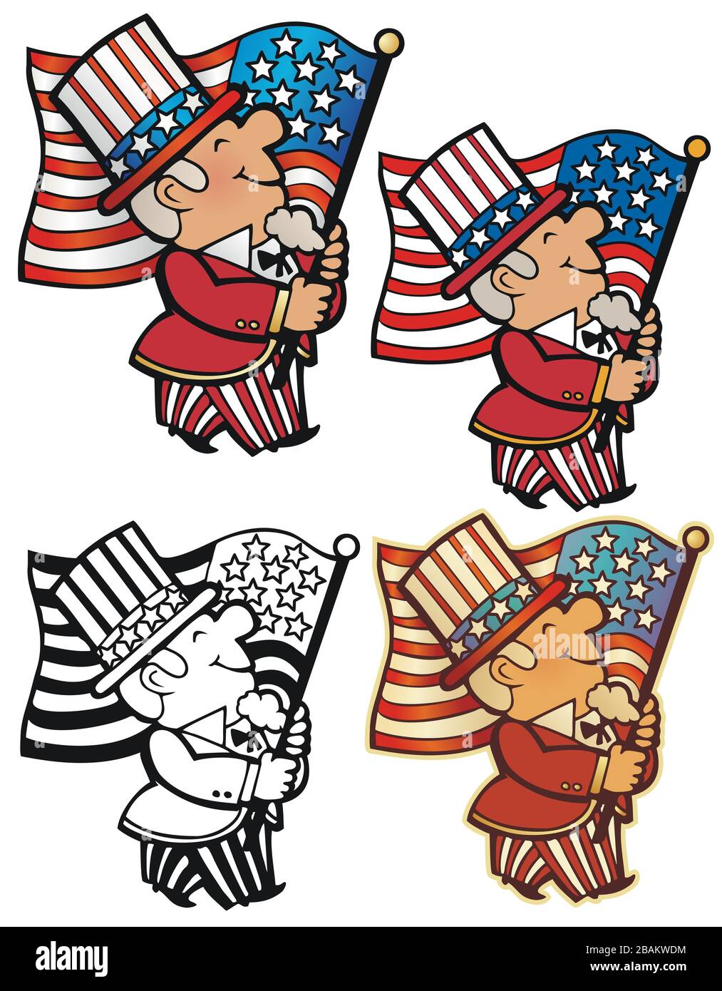 American Uncle Sam Man Cartoon Stockfotos und -bilder Kaufen - Alamy