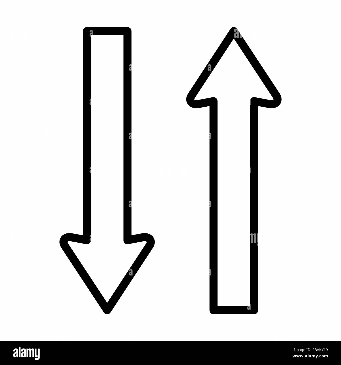 Two way arrow symbol icon -Fotos und -Bildmaterial in hoher Auflösung ...