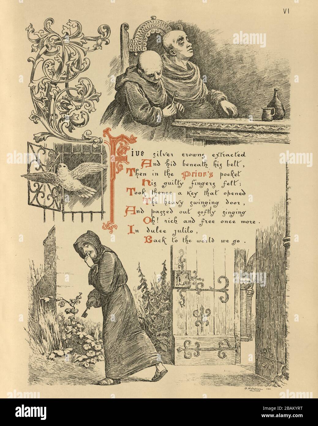 Mönch mittelalter zeichnung -Fotos und -Bildmaterial in hoher Auflösung ...