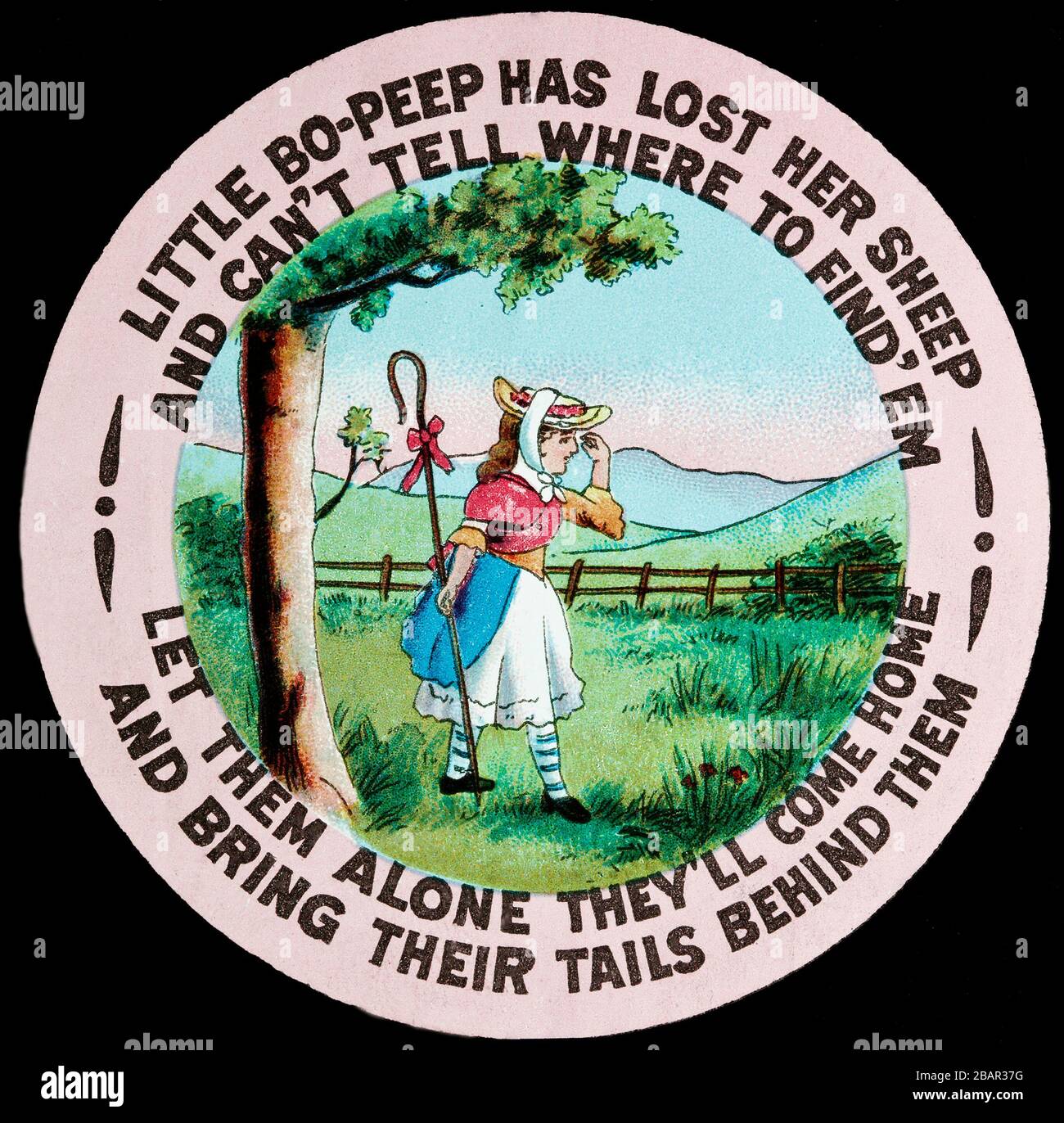 Kinderreime um 1900 mit Tom Tom The Pipers Son, Little Bo-Peep, Little ...