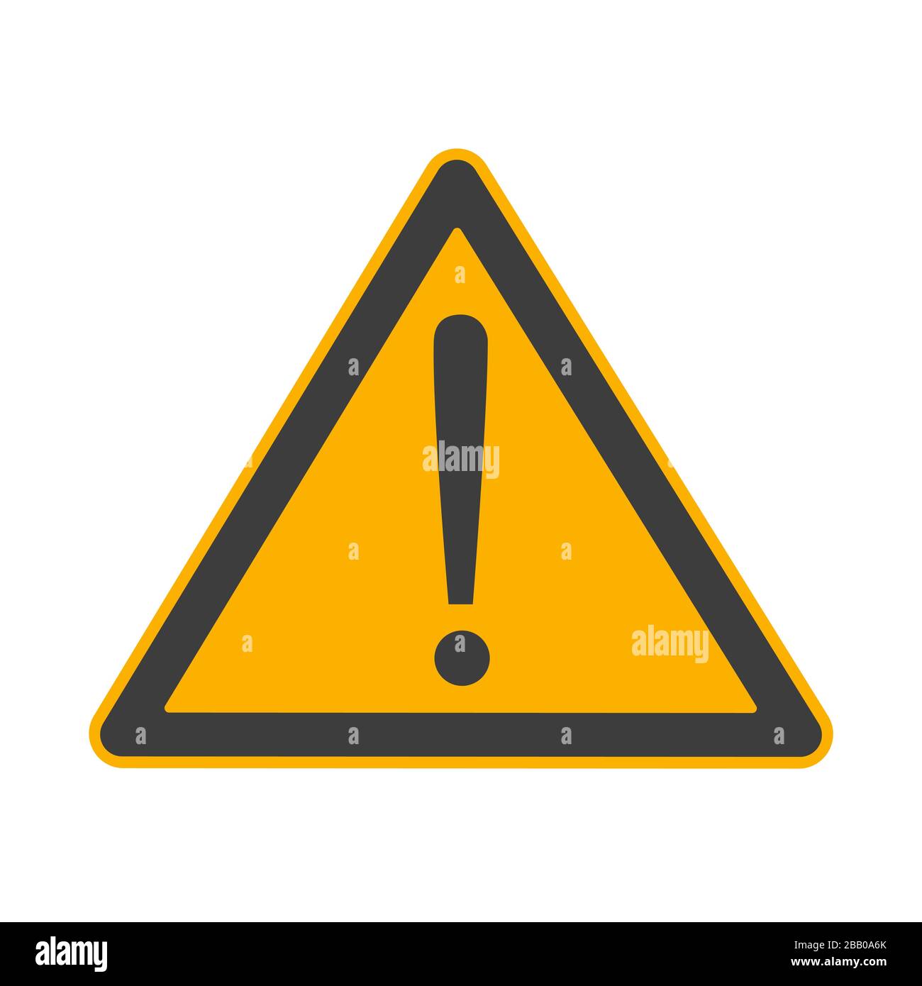 Achtung Vorsicht Gefahr im Dreieck Symbol oder Aufkleber Element auf ...