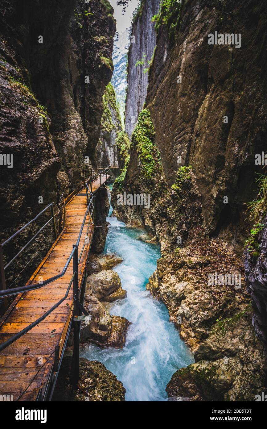 Leutascher Geisterklamm, Wasserfall, Weserfall, Leutasch Klamm ...
