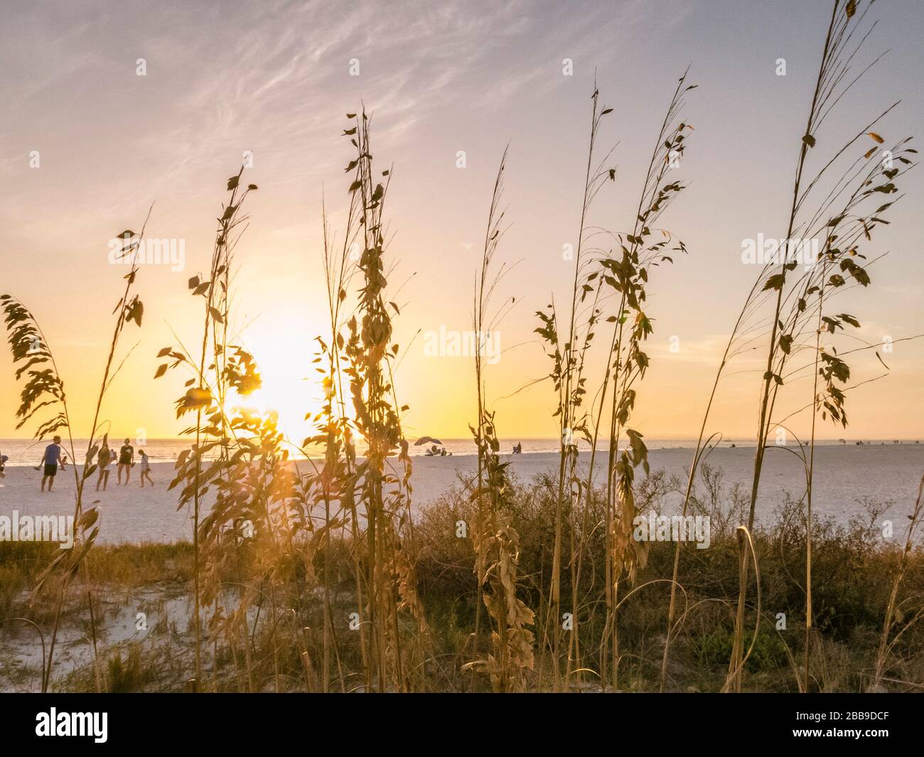 Menschen beobachten den sonnenuntergang am strand -Fotos und ...