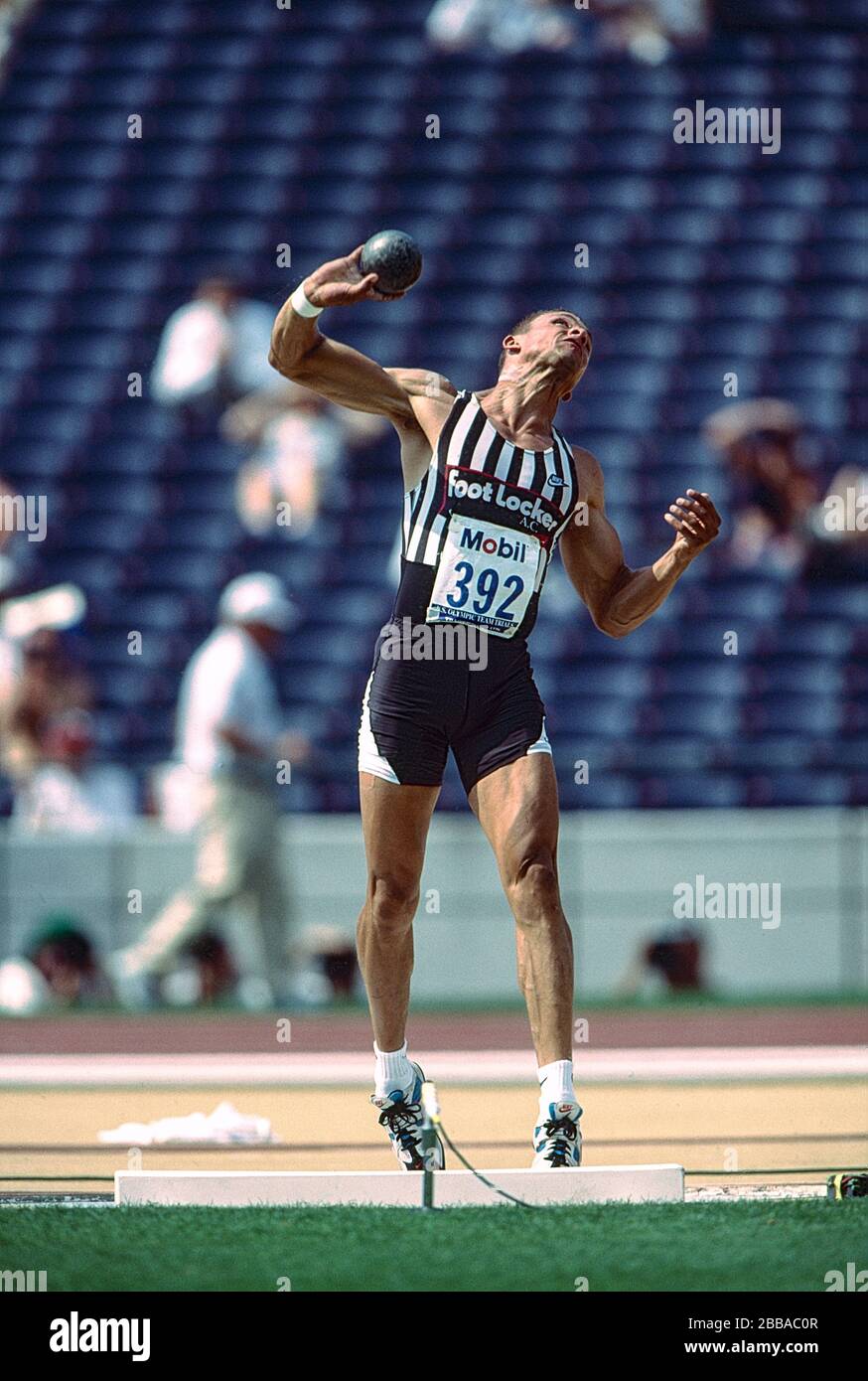 Dan O'Brien (USA), der 1996 bei den Trials des US Olympic Track and ...