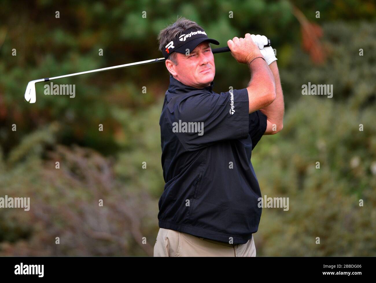 Todd Hamilton aus den USA während des ersten Tages der Open ...