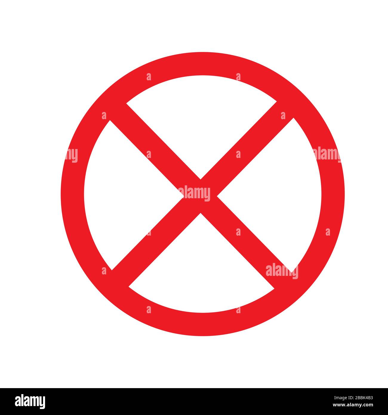 Kreuz durchgestrichen Stock-Vektorgrafiken kaufen - Alamy