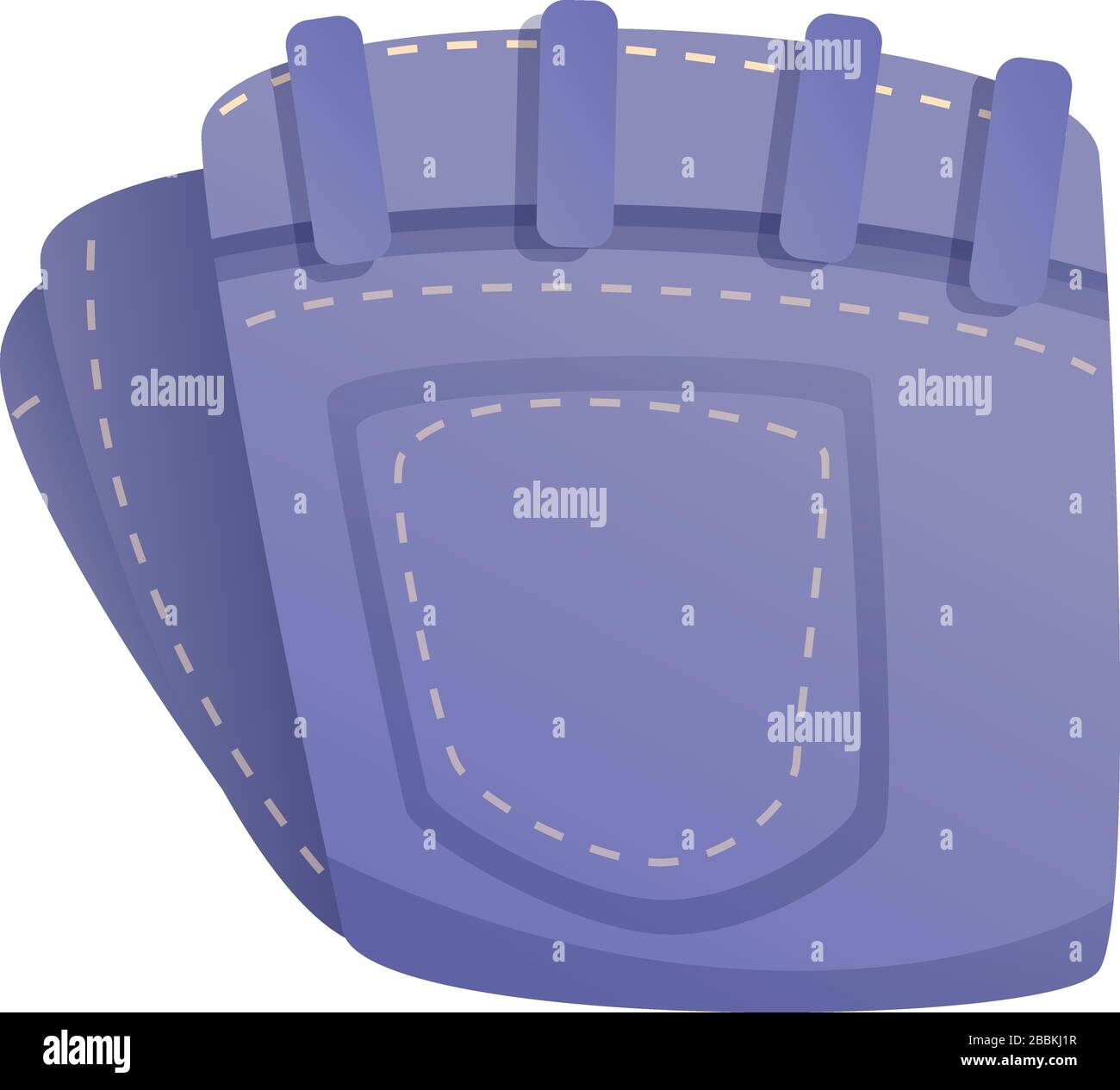 Neues Jeans-Symbol. Cartoon der neuen Jeans-Vektor-Ikone für Web-Design ...