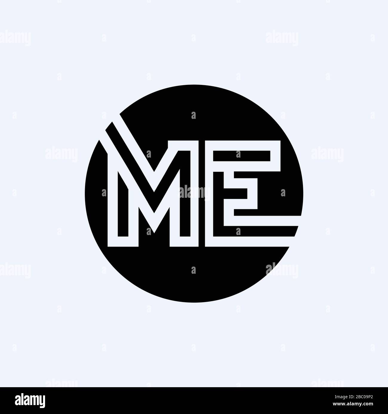 M e logo design -Fotos und -Bildmaterial in hoher Auflösung – Alamy