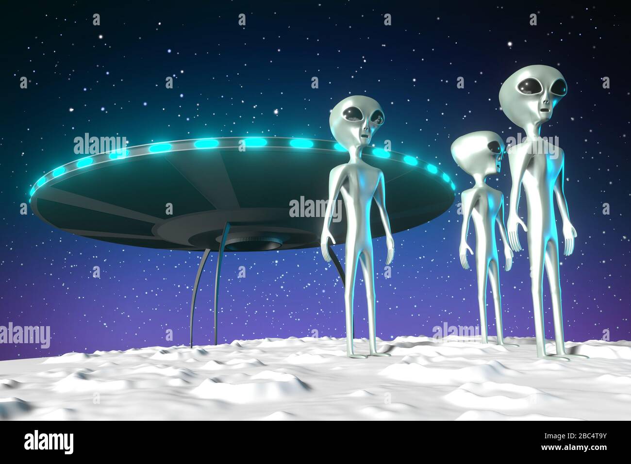 3d aliens ufo -Fotos und -Bildmaterial in hoher Auflösung – Alamy