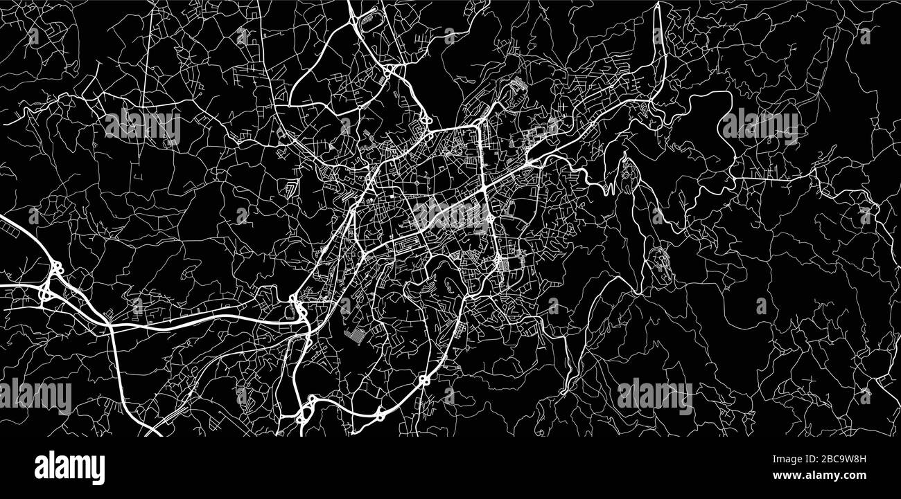 Mapa vectorial de braga -Fotos und -Bildmaterial in hoher Auflösung – Alamy