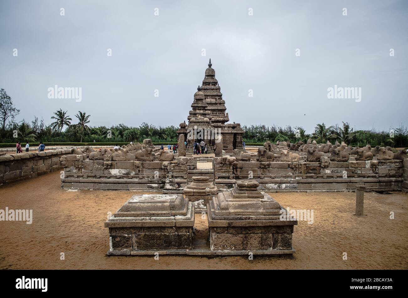 Seashore Tempel, Ganesh Ratha, fünf Rathas, Arjuna Buße sind UNESCO ...