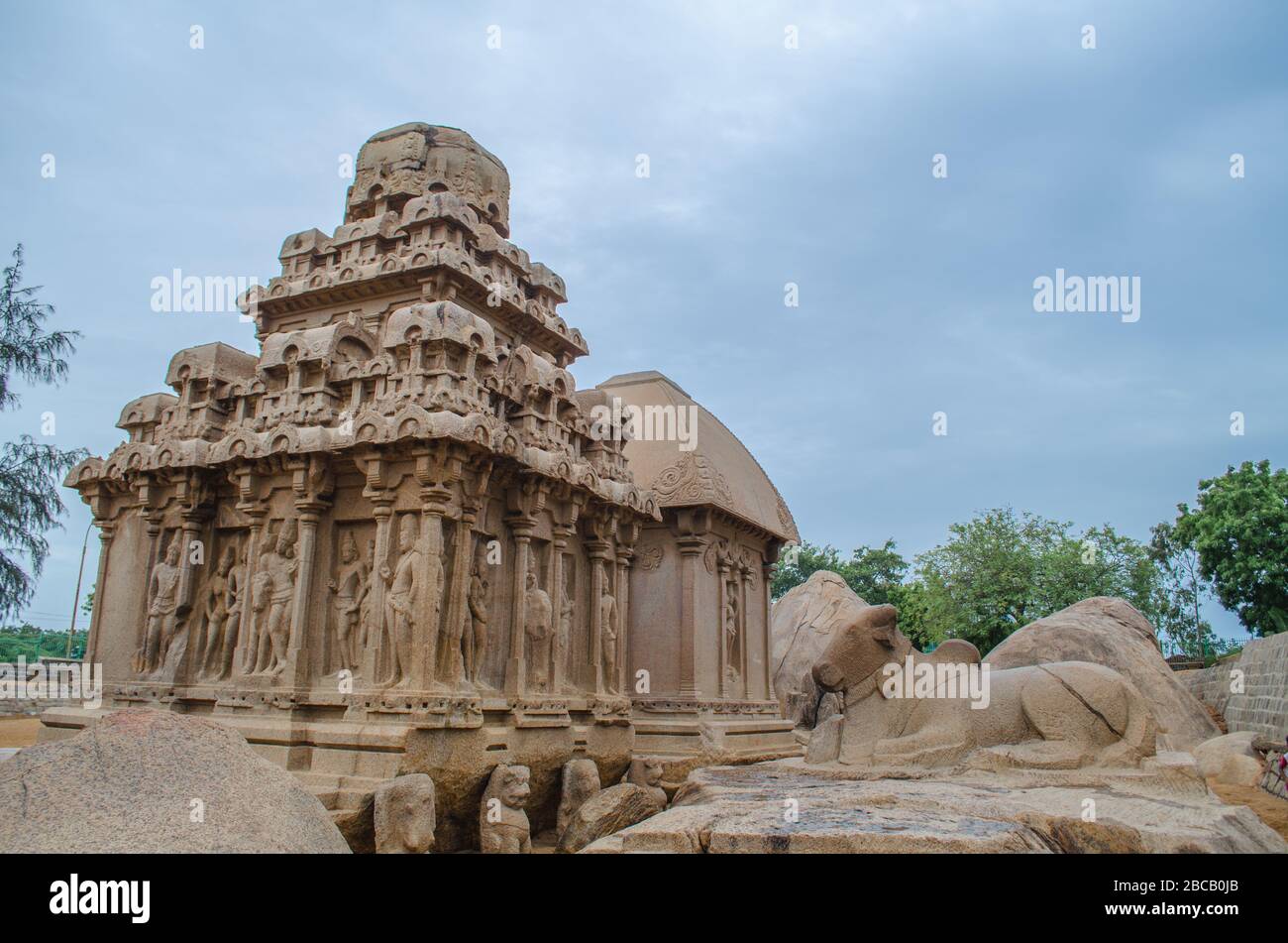 Seashore Tempel, Ganesh Ratha, fünf Rathas, Arjuna Buße sind UNESCO ...