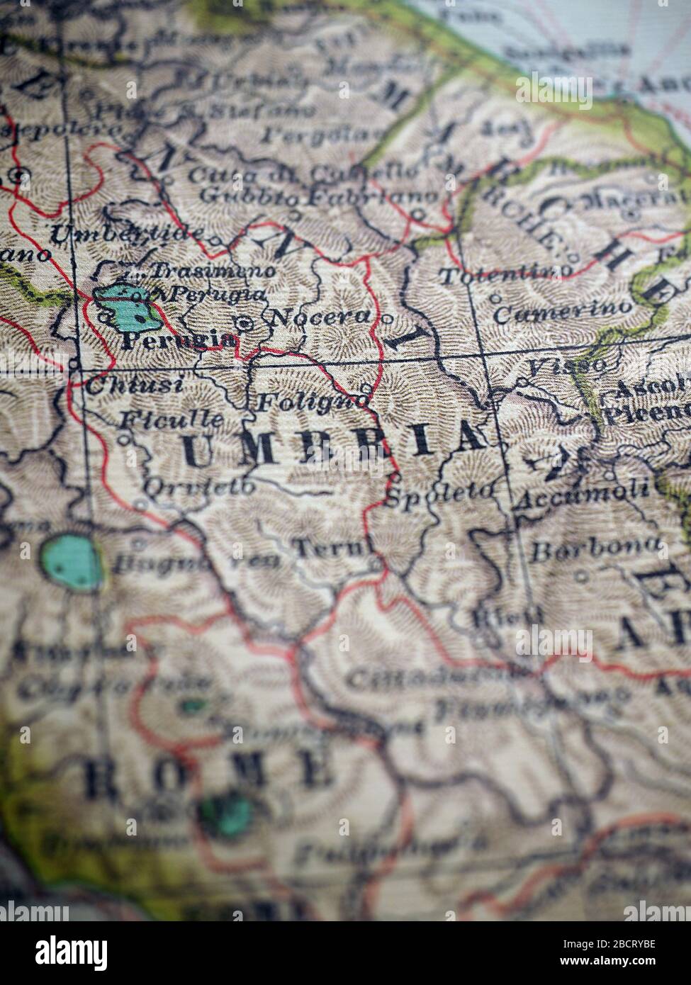 Umbrien map -Fotos und -Bildmaterial in hoher Auflösung – Alamy