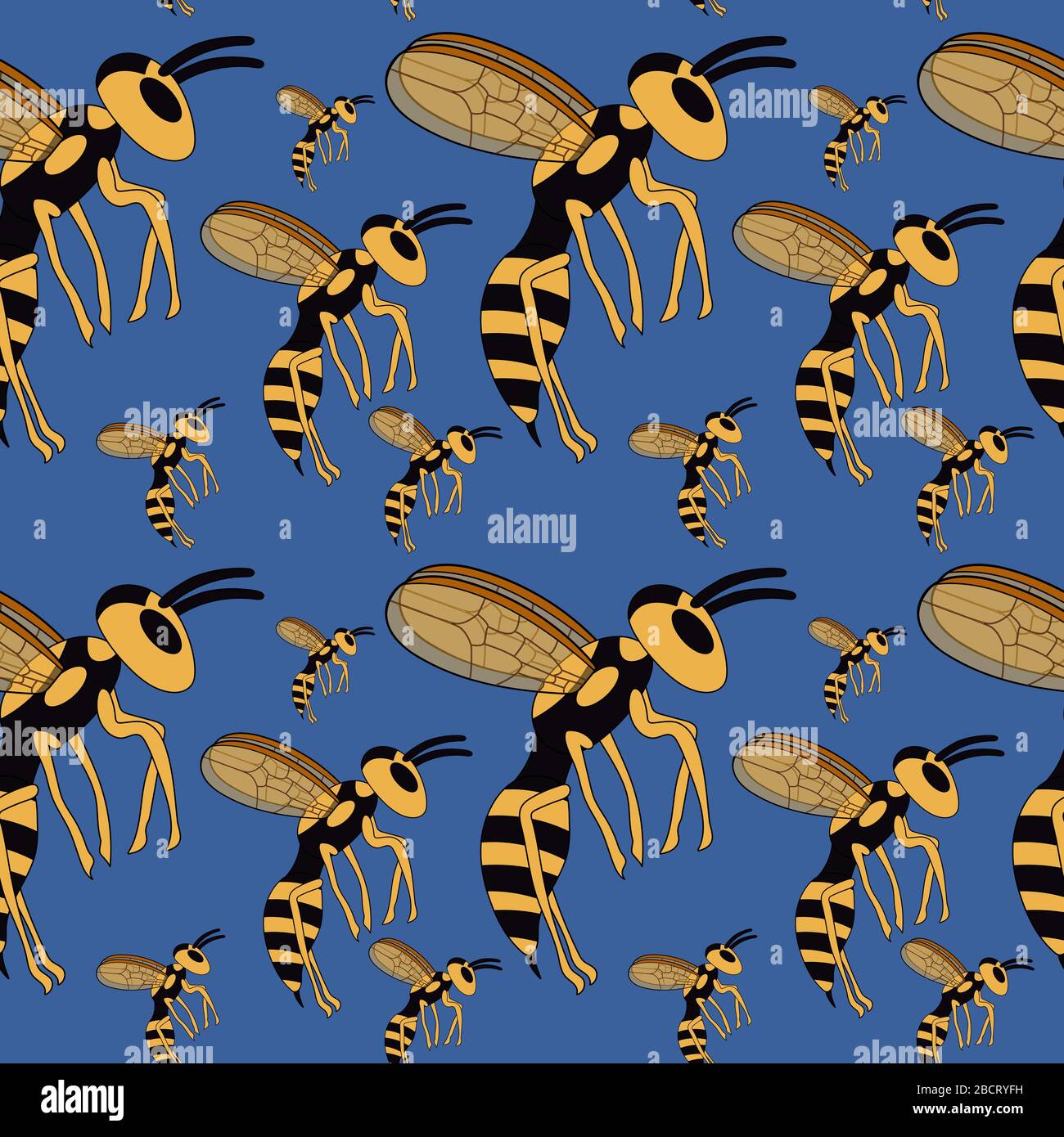 Schwarze gelbe wespe Stock-Vektorgrafiken kaufen - Alamy