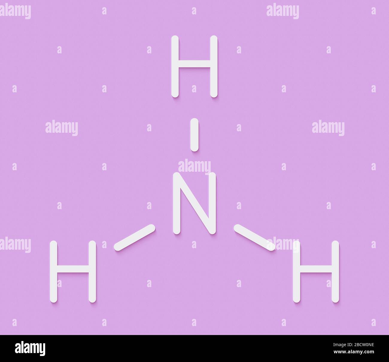 Ammonia nh3 molecule chemical structure -Fotos und -Bildmaterial in ...
