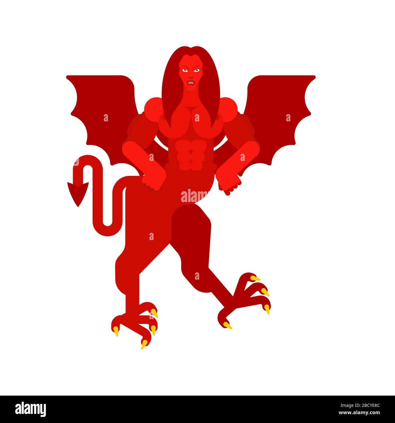 Harpy Woman Bird - ein mythologisches Tier, fliegende Frau ...
