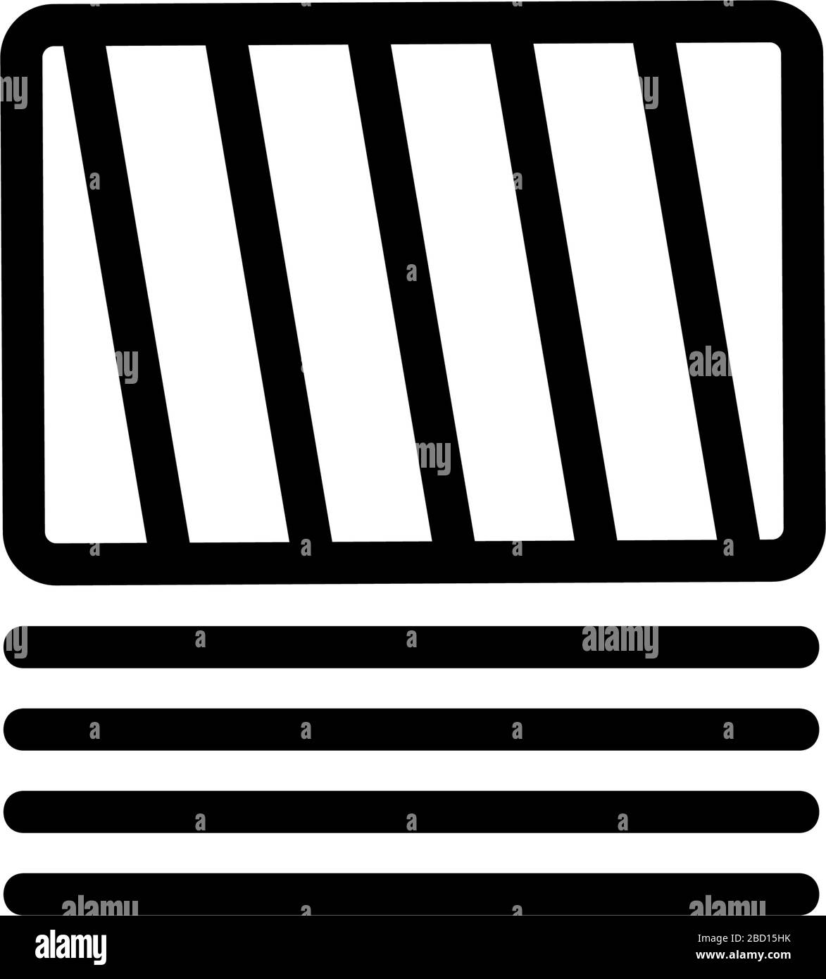 nori Sheets Symbol Vector Outline Illustration Stock-Vektorgrafik - Alamy