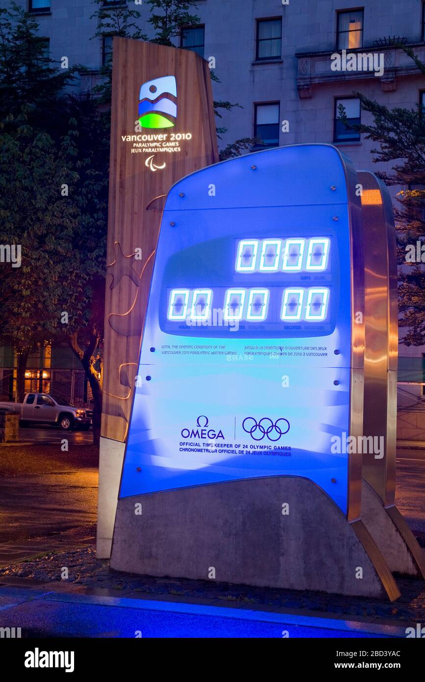 Olympic countdown clock -Fotos und -Bildmaterial in hoher Auflösung – Alamy