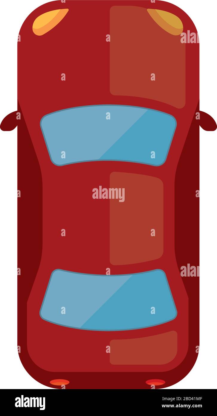 Auto silhouette von oben Stock-Vektorgrafiken kaufen - Alamy