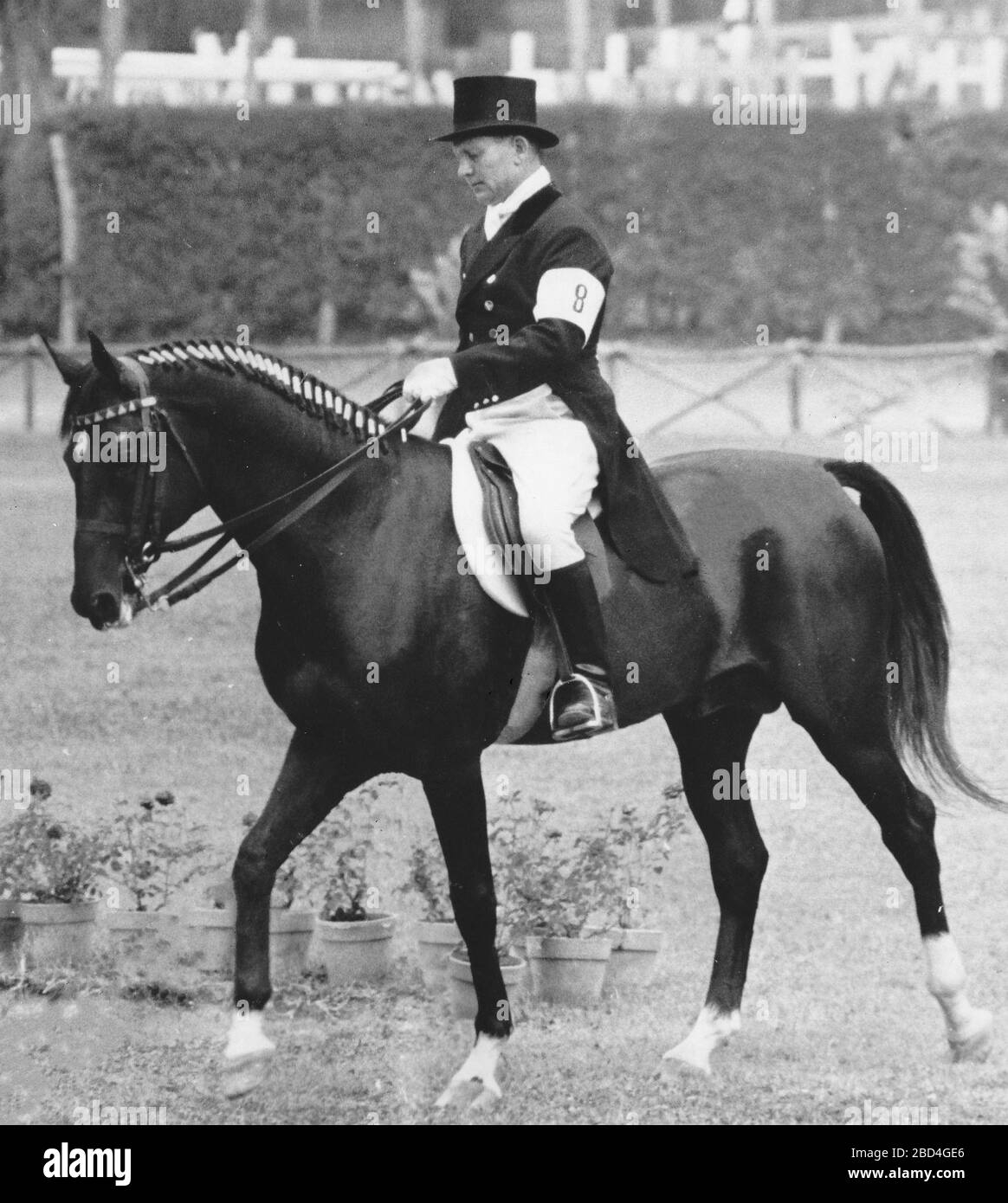 Der sowjetischen Reitsportler Sergei Filatow, gemischter ...