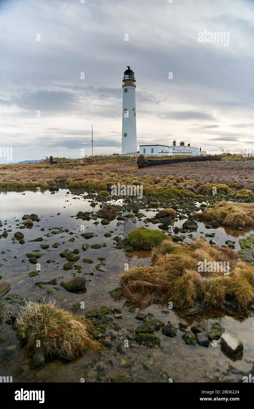 Barns Ness Lighthouse, Dunbar, East Lothian, Schottland, Großbritannien ...