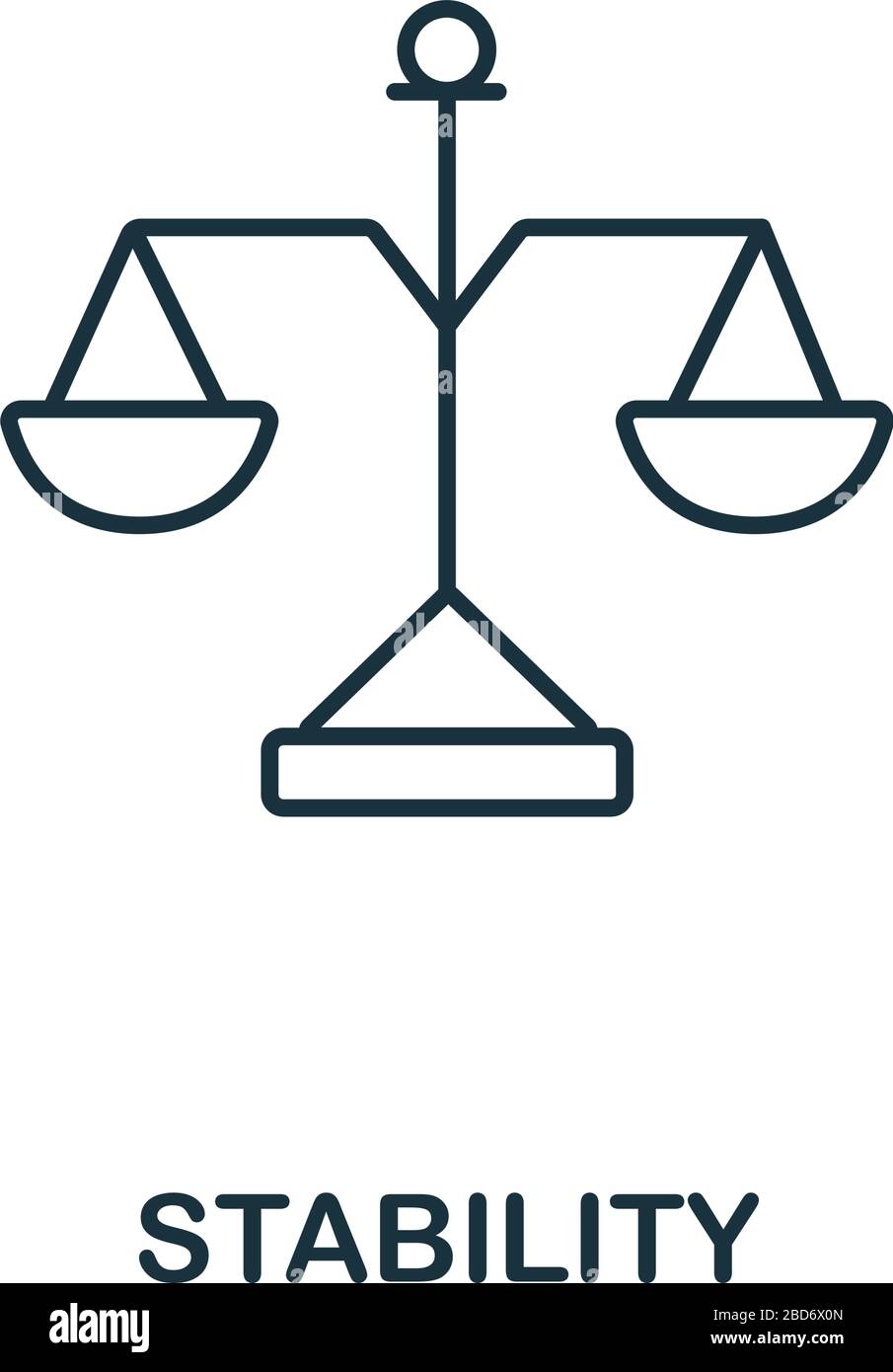 Symbol Stabilität. Linienformsymbol aus der Sammlung von ...