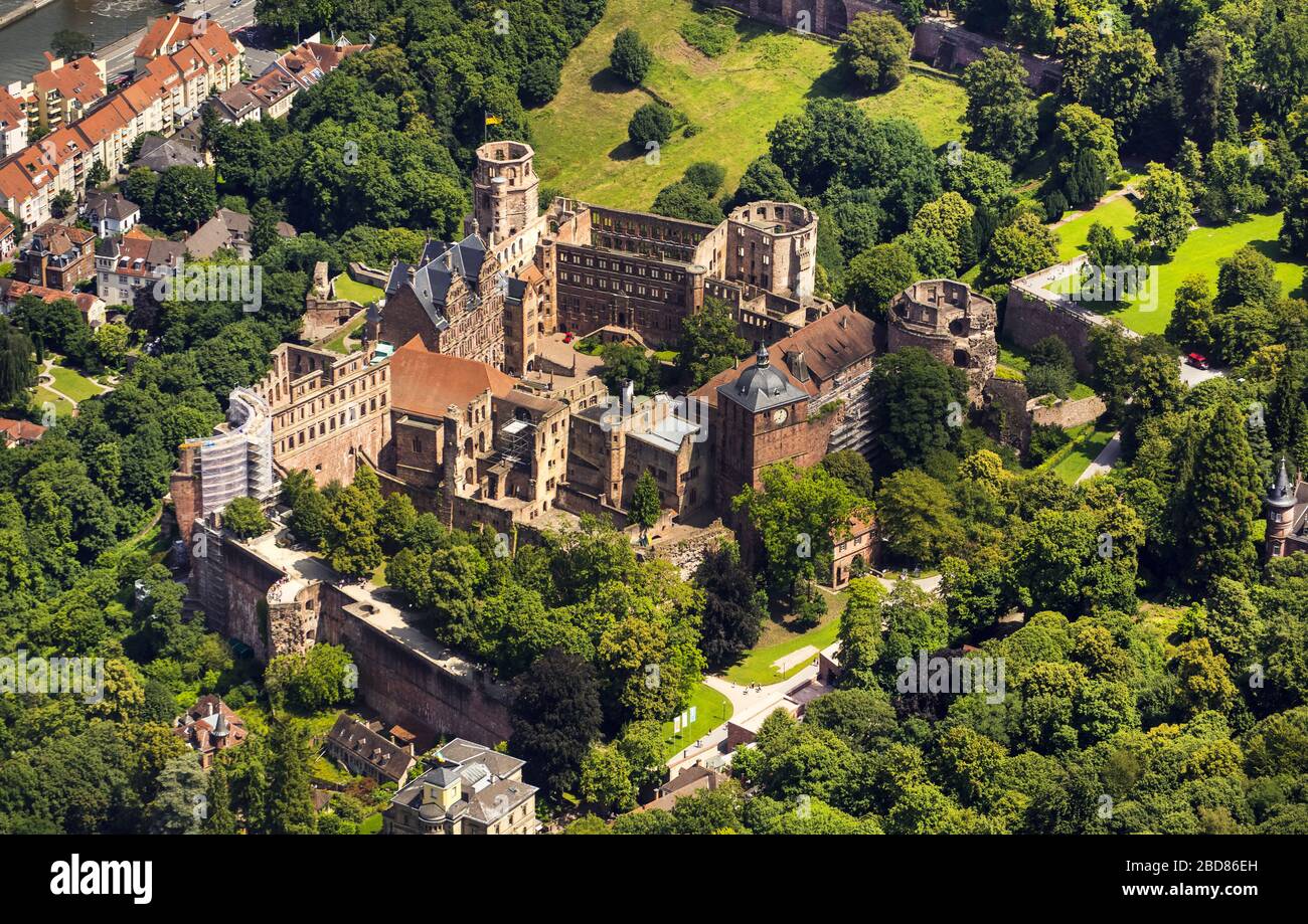 Heidelberg castle aerial -Fotos und -Bildmaterial in hoher Auflösung ...