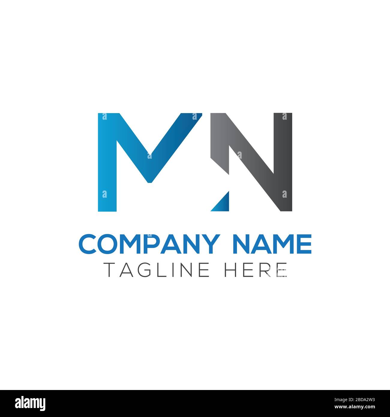 Nm buchstaben logo Stock-Vektorgrafiken kaufen - Alamy