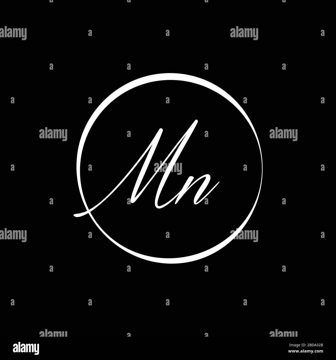 Nm buchstaben logo Stock-Vektorgrafiken kaufen - Alamy