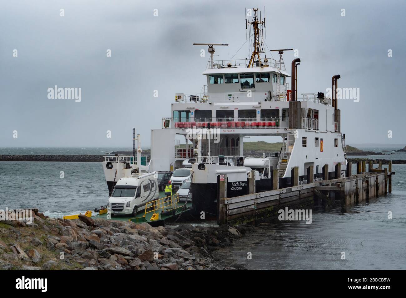 Caledonian MacBrayne Ferry Lock Portain dockte am Fährterminal ...