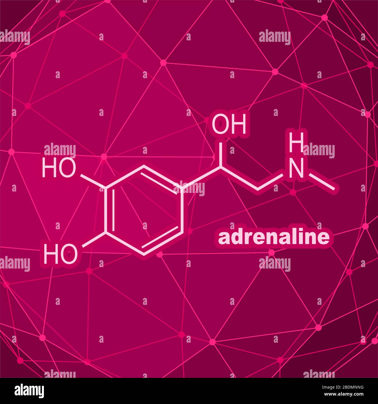 Formel Hormon Adrenalin Stock-Vektorgrafik - Alamy
