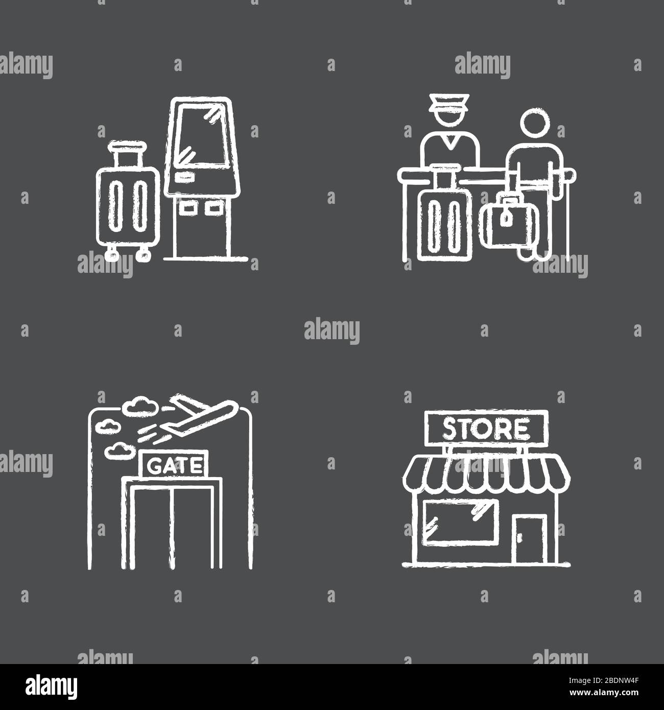 Check in counter Schwarzweiß-Stockfotos und -bilder - Alamy