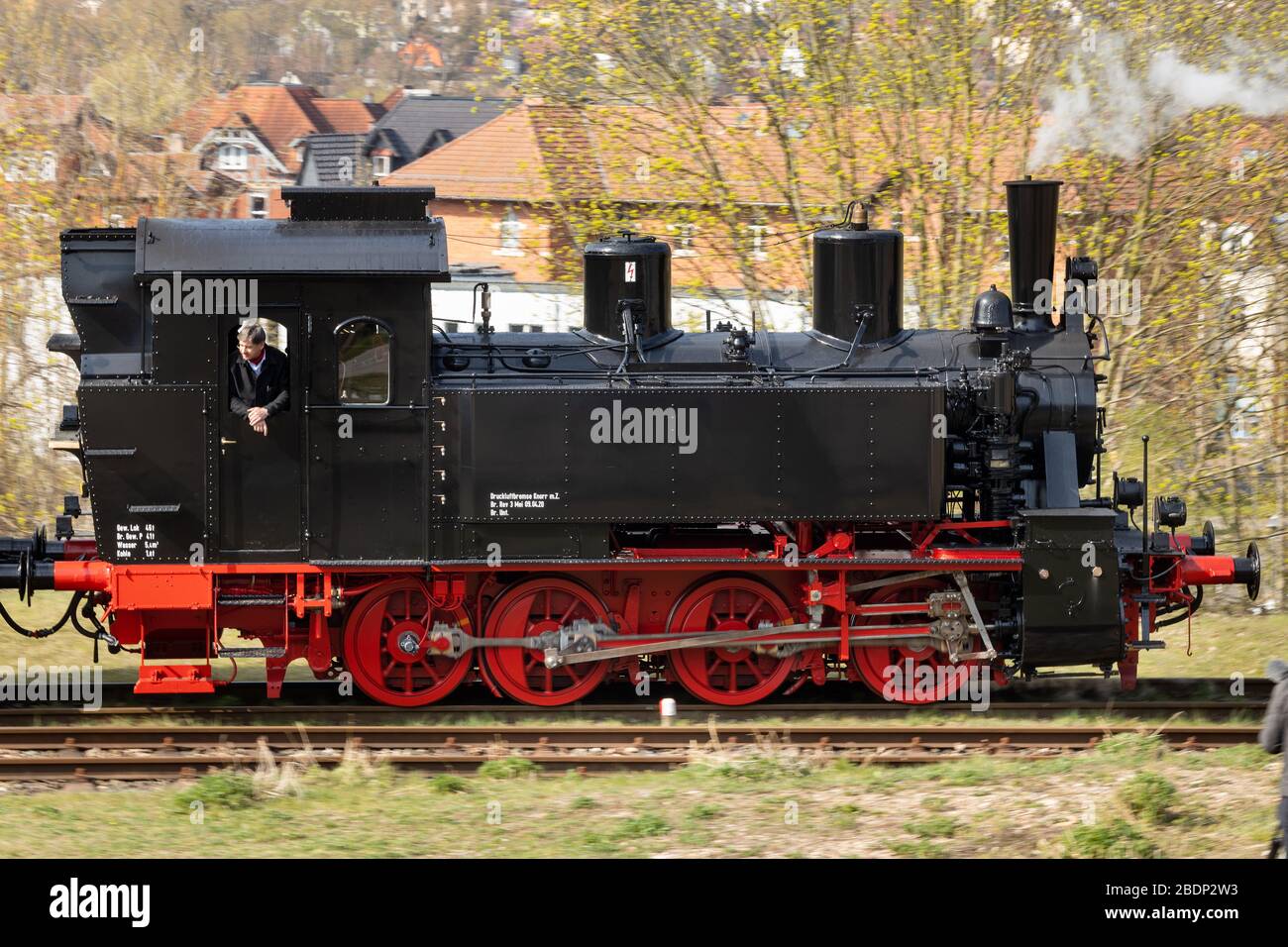 Meiningen, Deutschland. April 2020. Die im Sommer 2018 bei einem Unfall ...