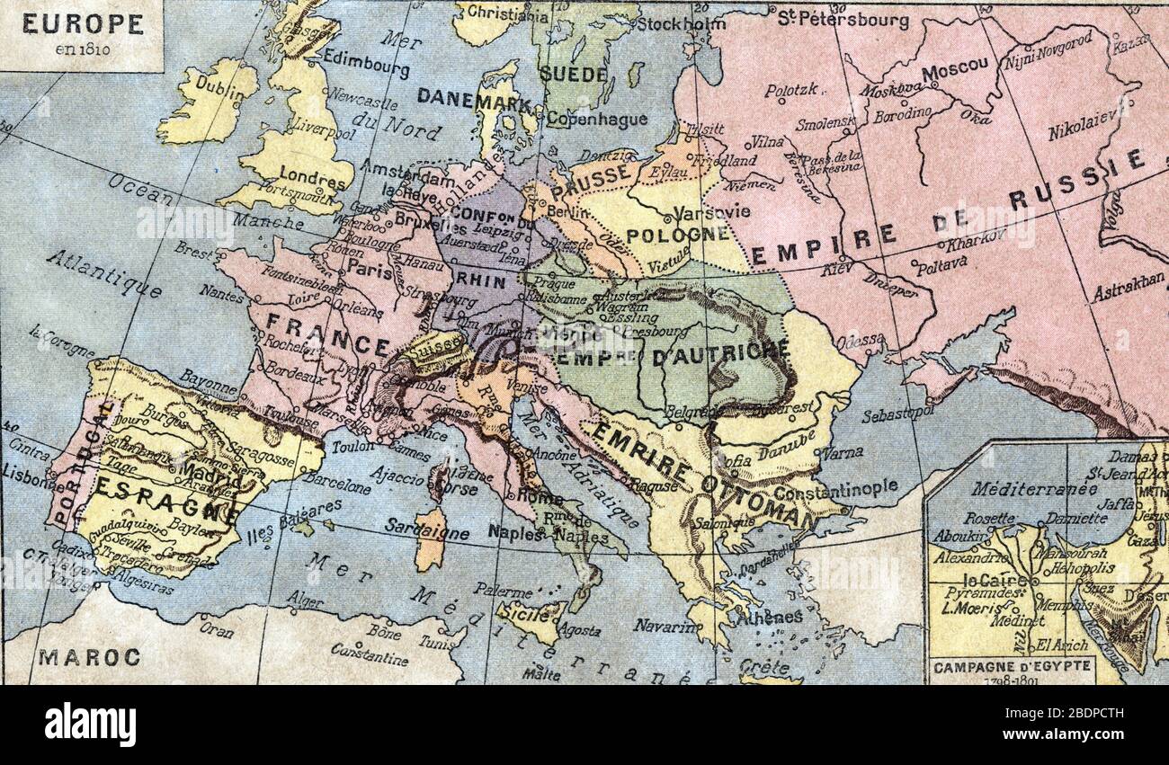 Map 1815 europe -Fotos und -Bildmaterial in hoher Auflösung – Alamy