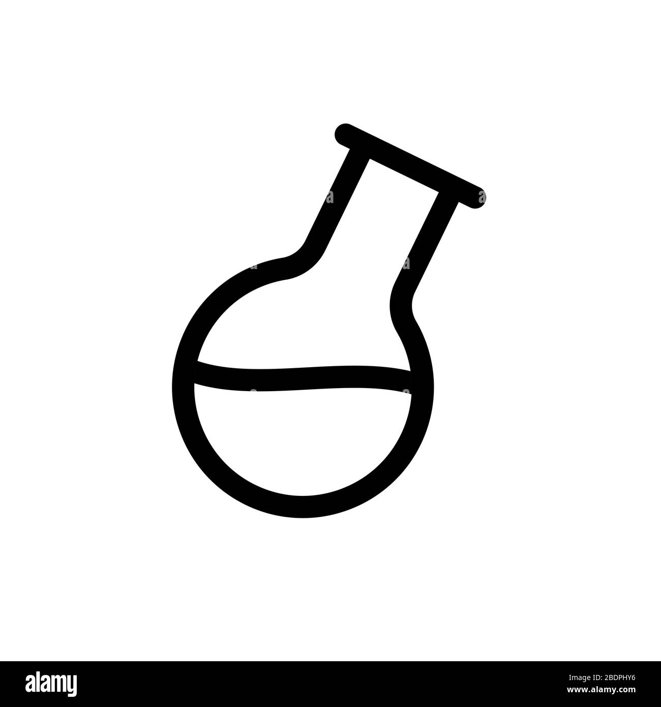 Chemische Reagenzglas Piktogramm icon. Chemisches Labor Equipment auf ...