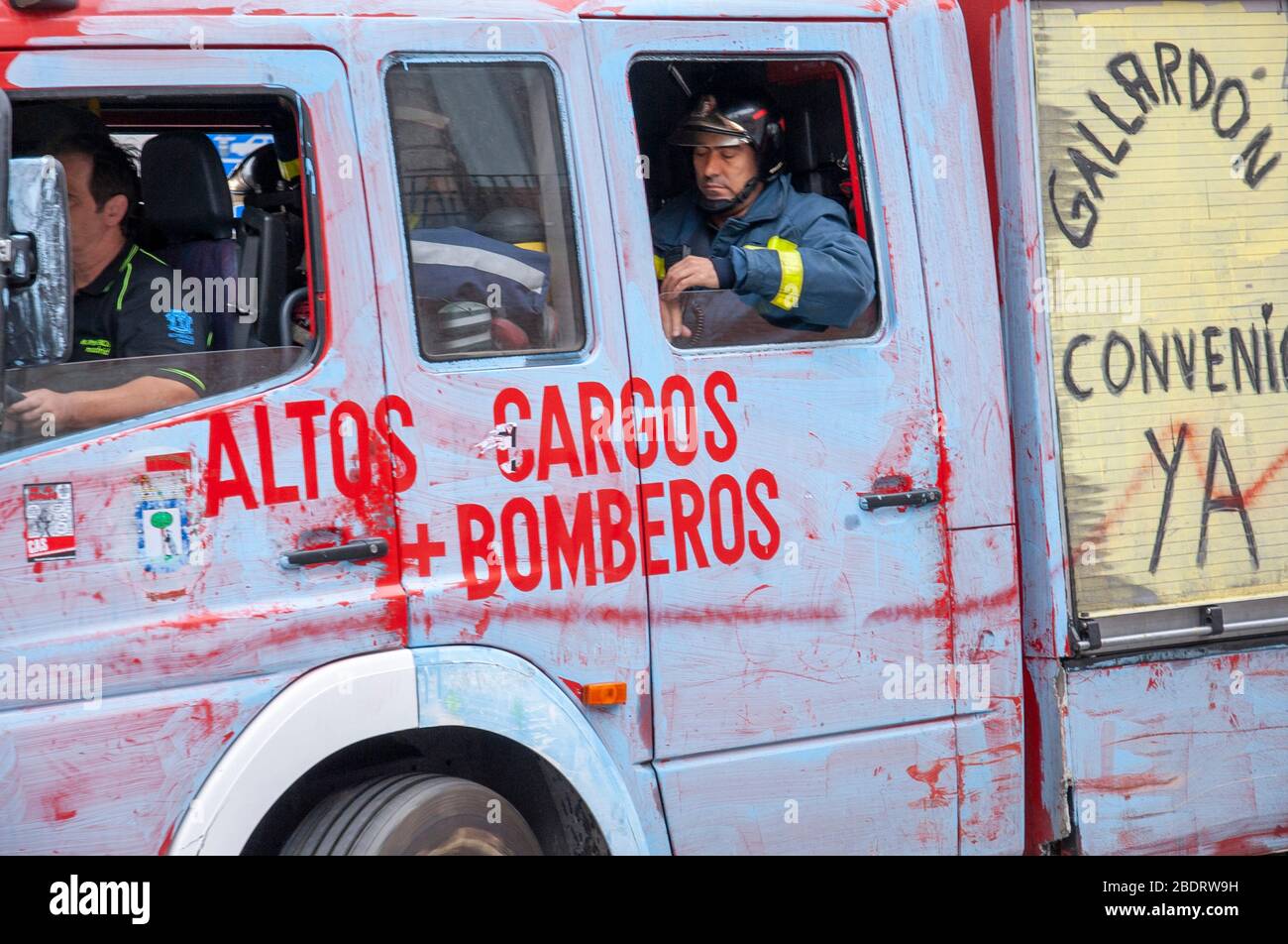 Spanish fire truck -Fotos und -Bildmaterial in hoher Auflösung – Alamy
