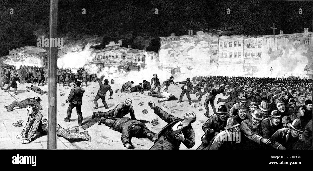 Haymarket riot 1886 -Fotos und -Bildmaterial in hoher Auflösung – Alamy