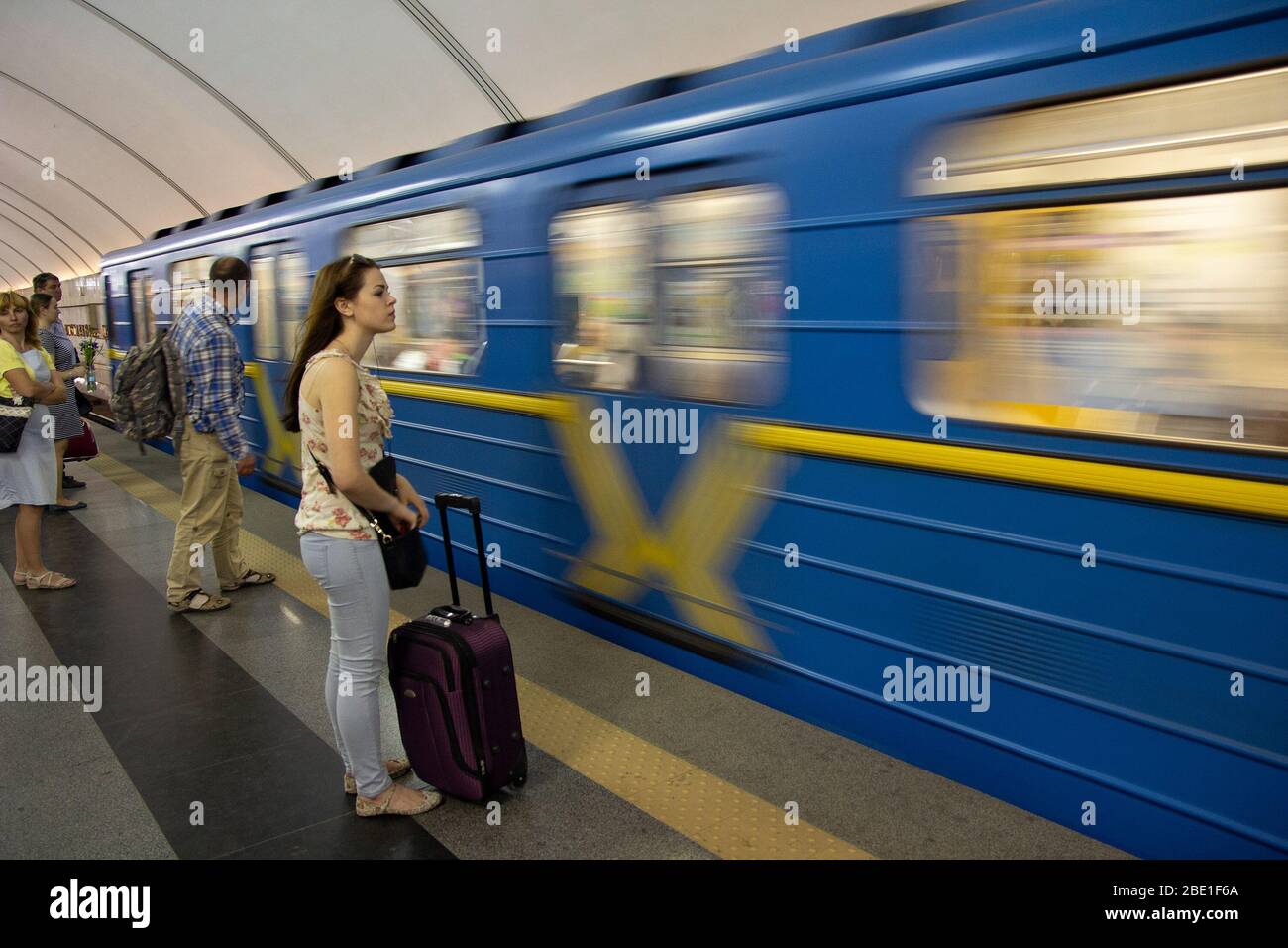 Underground Metro Subway Kiev Ukraine Stockfotos und -bilder Kaufen - Alamy