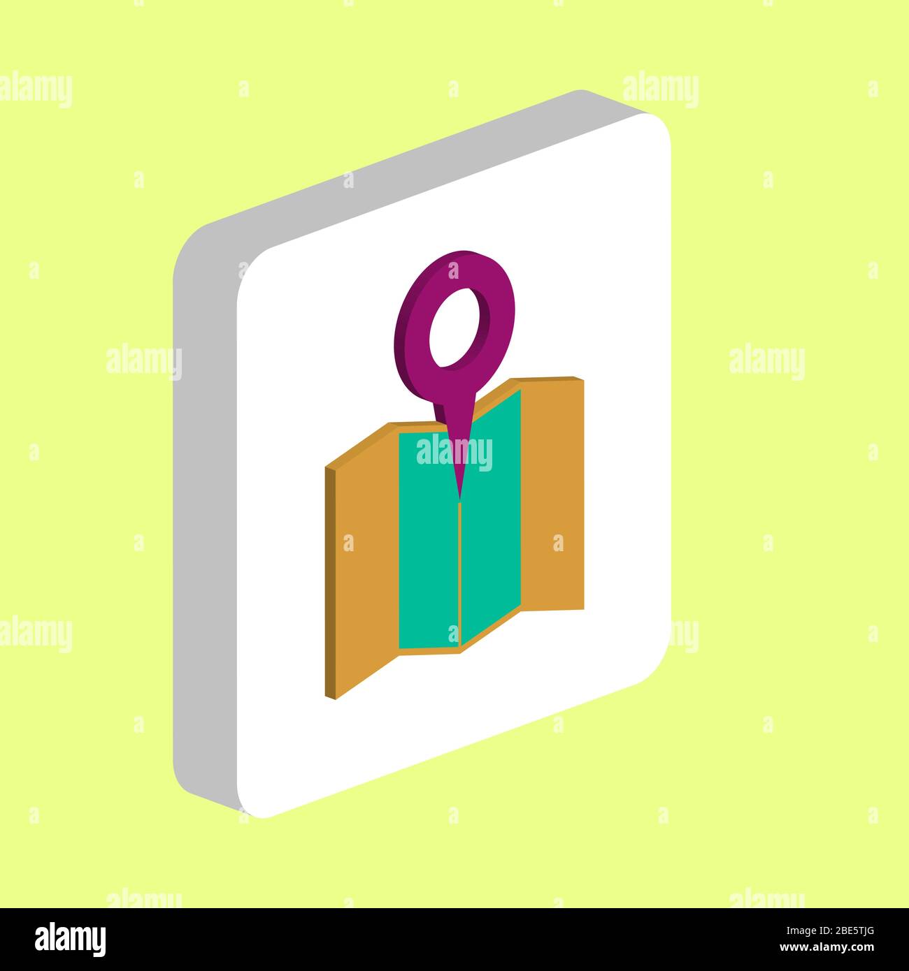 Symbol für GPS, Karte, Ziel einfacher Vektor. Illustration Symbol ...