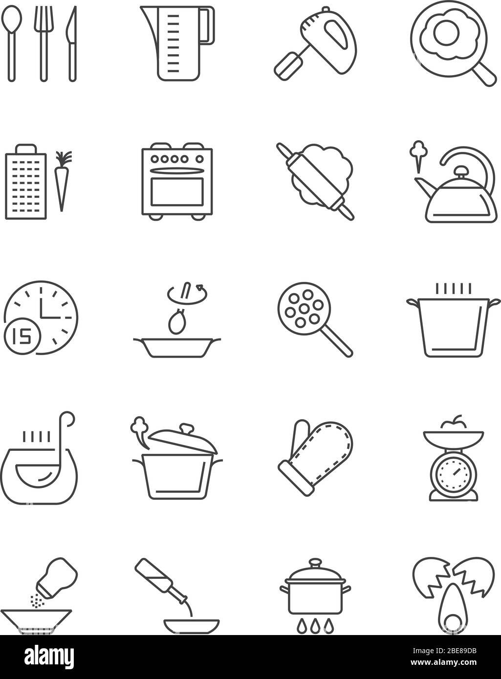 Knife kitchen cook element pictogram -Fotos und -Bildmaterial in hoher ...