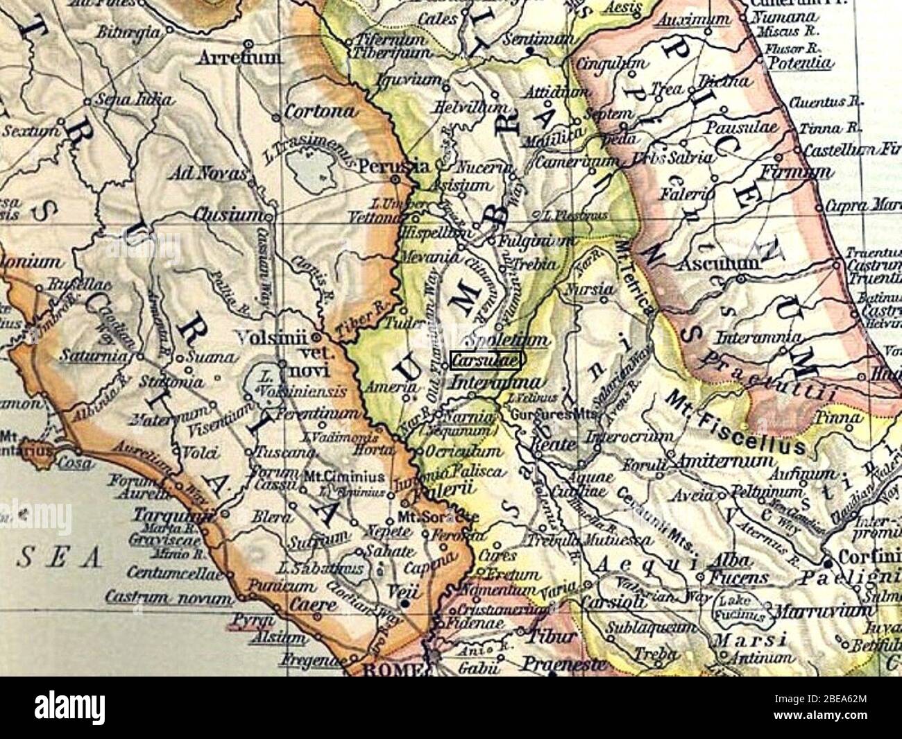 Umbrien map -Fotos und -Bildmaterial in hoher Auflösung – Alamy