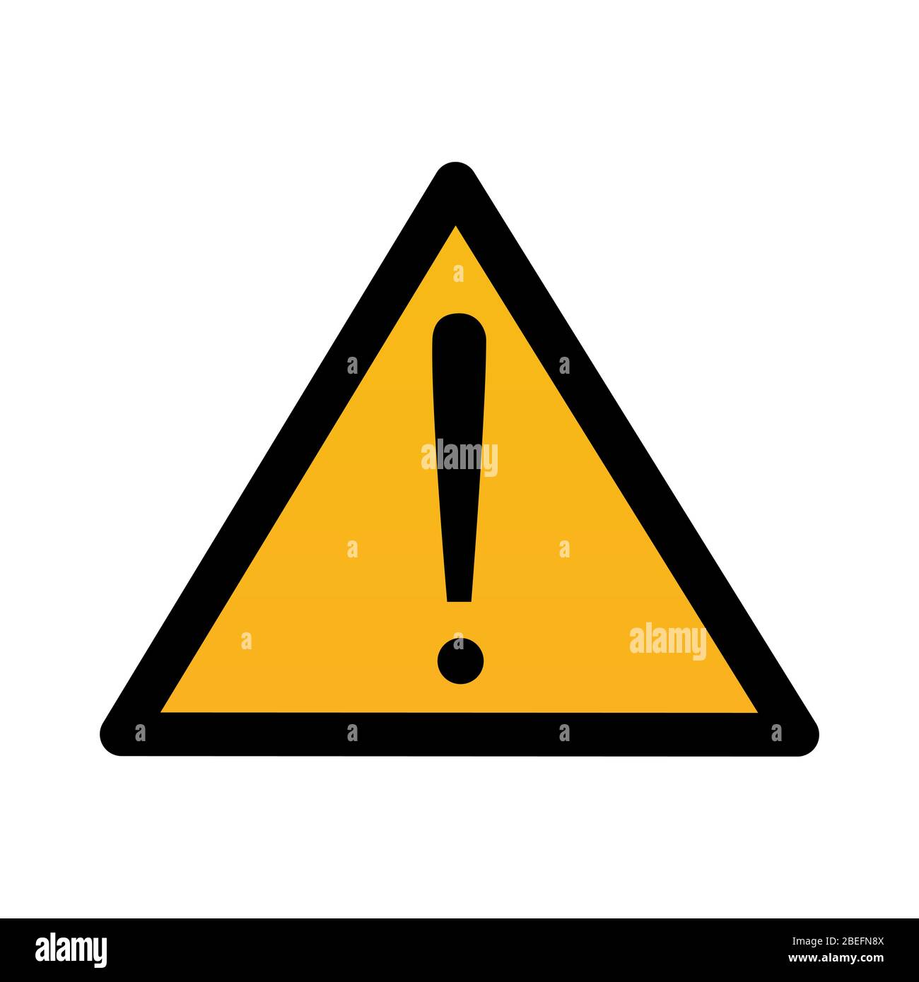 Achtung Warnschild Symbol oder Aufkleber isoliert auf weißem ...