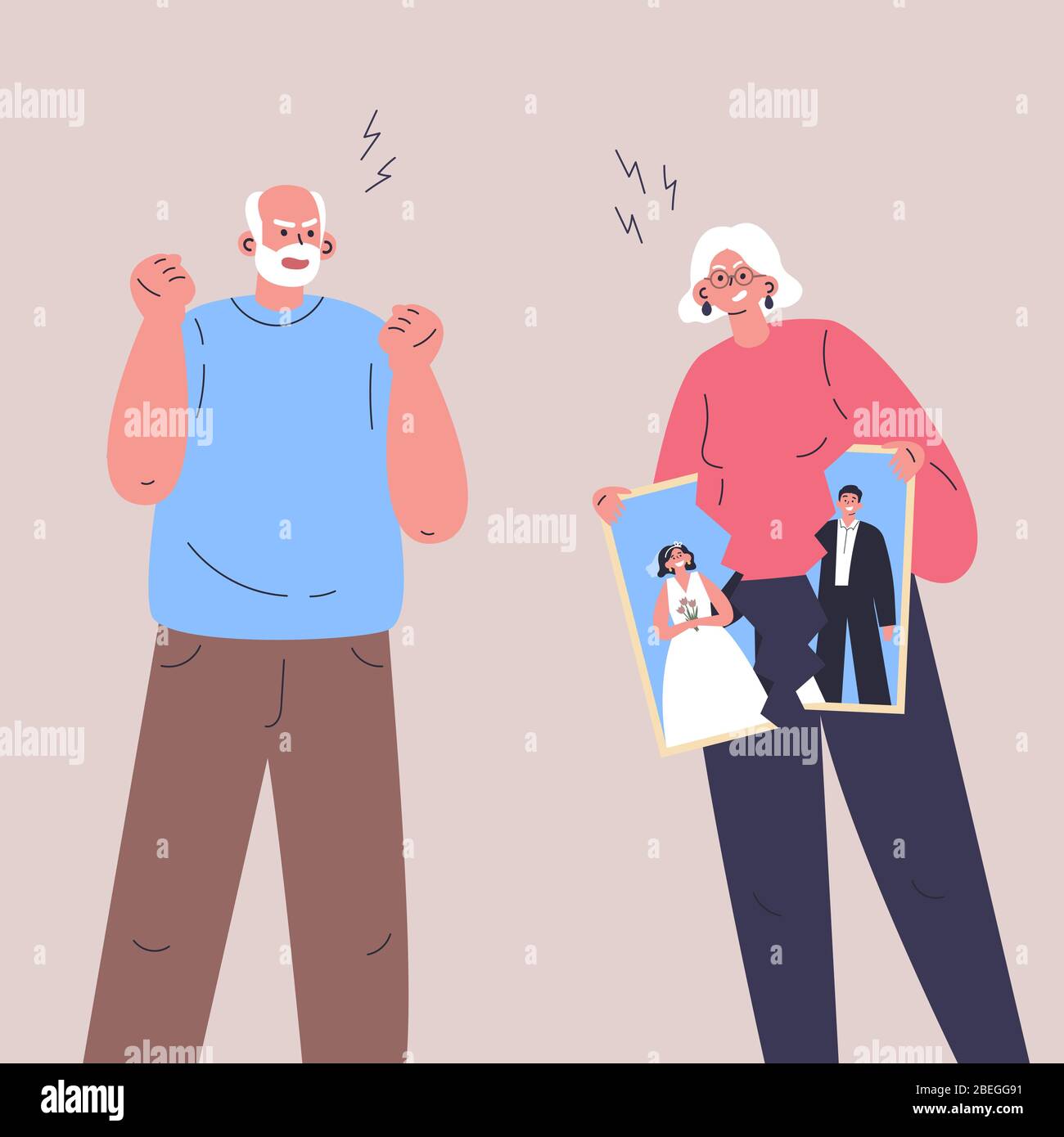 Streit cartoon Stock-Vektorgrafiken kaufen - Alamy