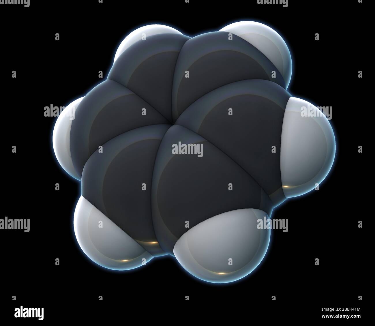 Molecular model of benzene -Fotos und -Bildmaterial in hoher Auflösung ...