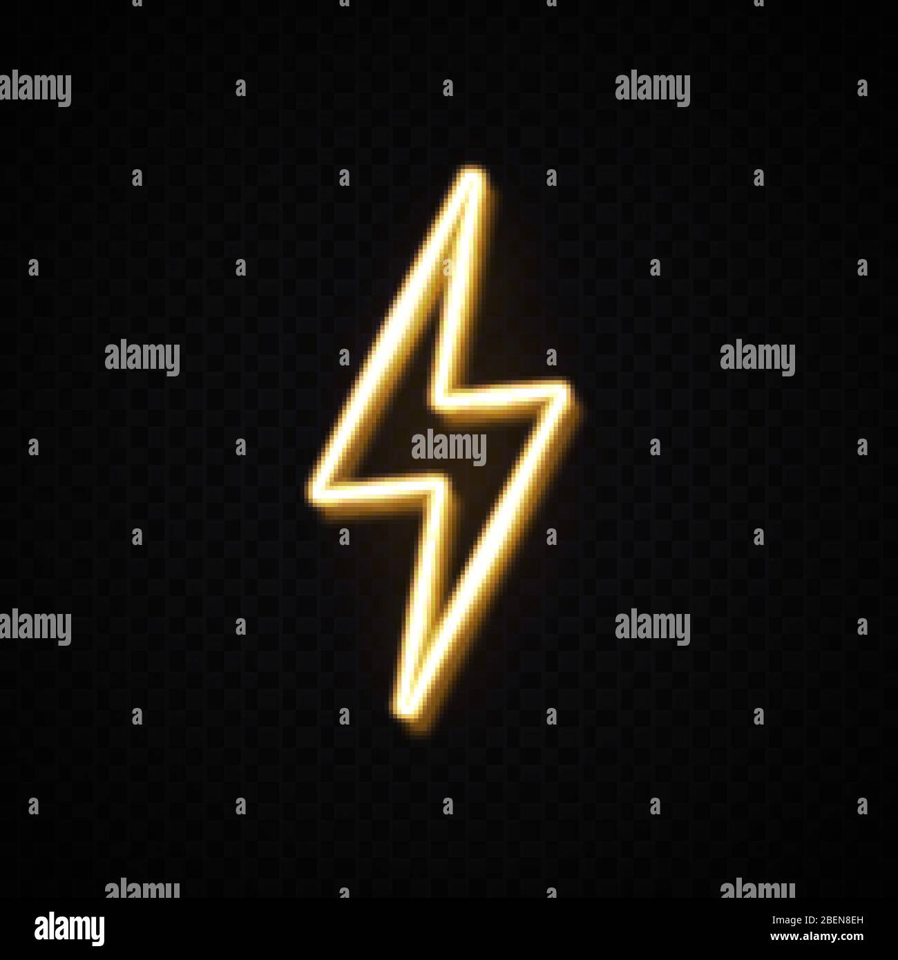 Blitz zeichen Stock-Vektorgrafiken kaufen - Alamy